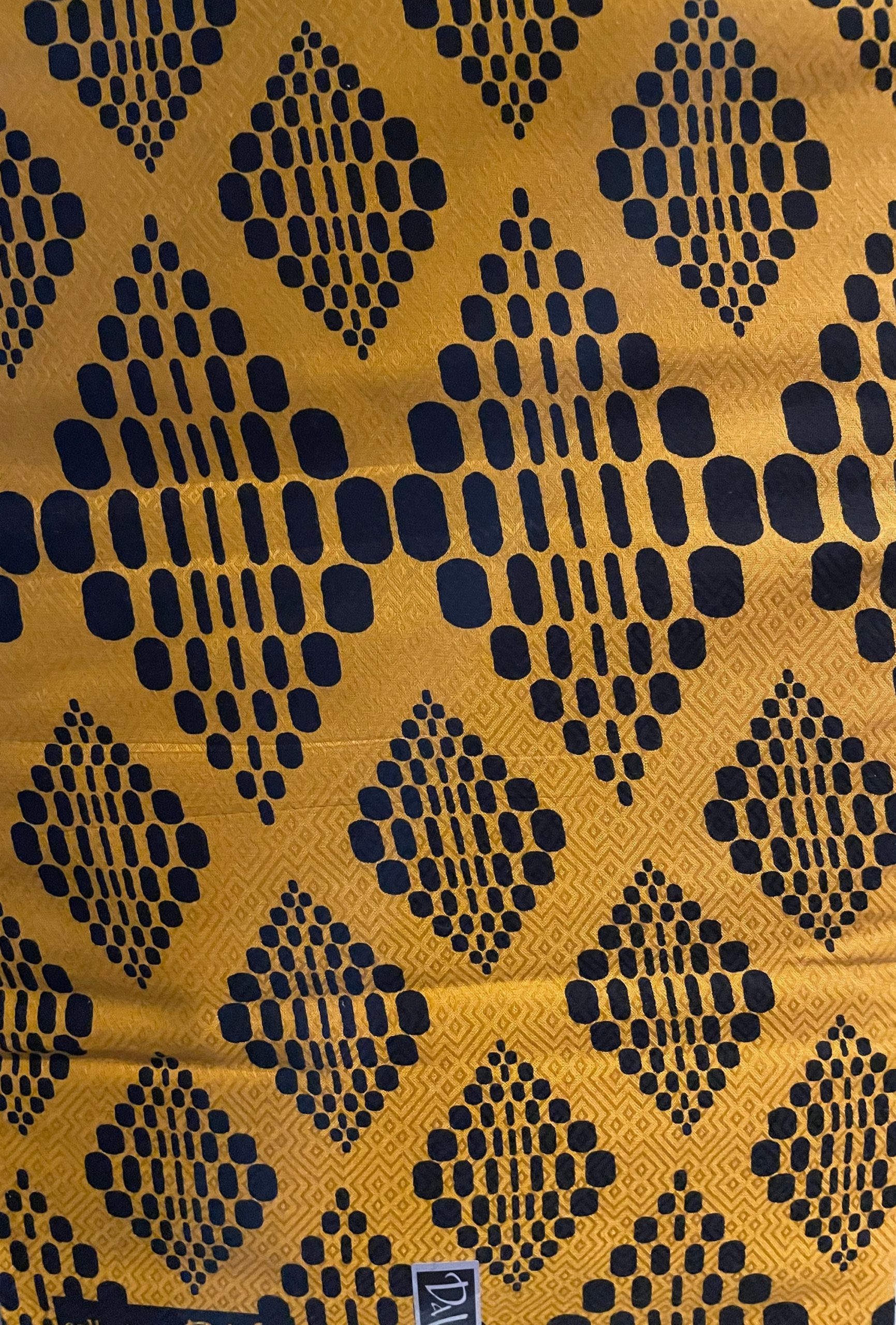 Orange & Black Drool Droop Diamond Pattern on Threaded Embossed, Daviva ...